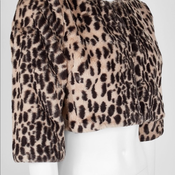 Betsey Johnson | Jackets & Coats | Betsey Johnson Faux Fur Leopard ...
